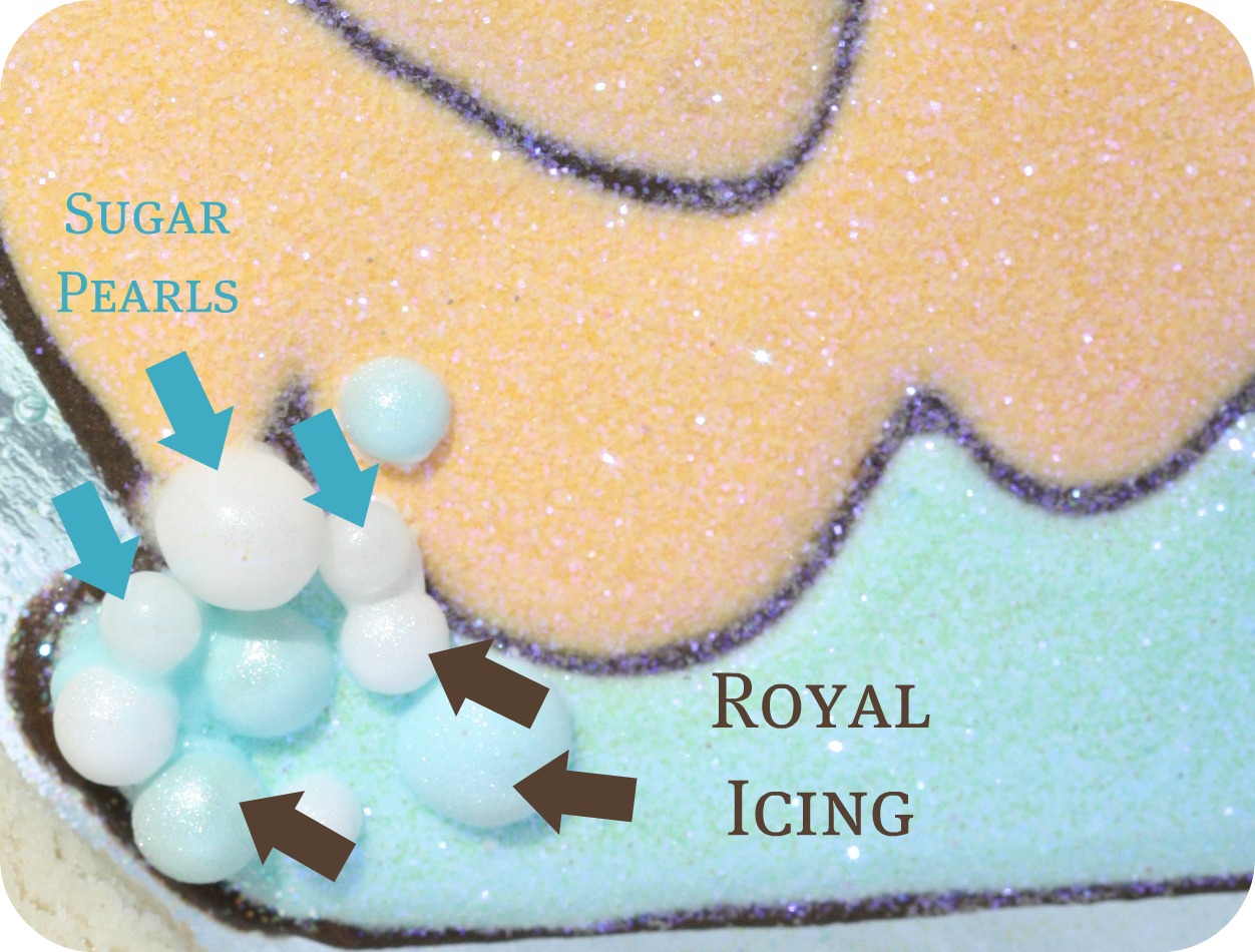 sugar pearls and royal icing | Sweetopia