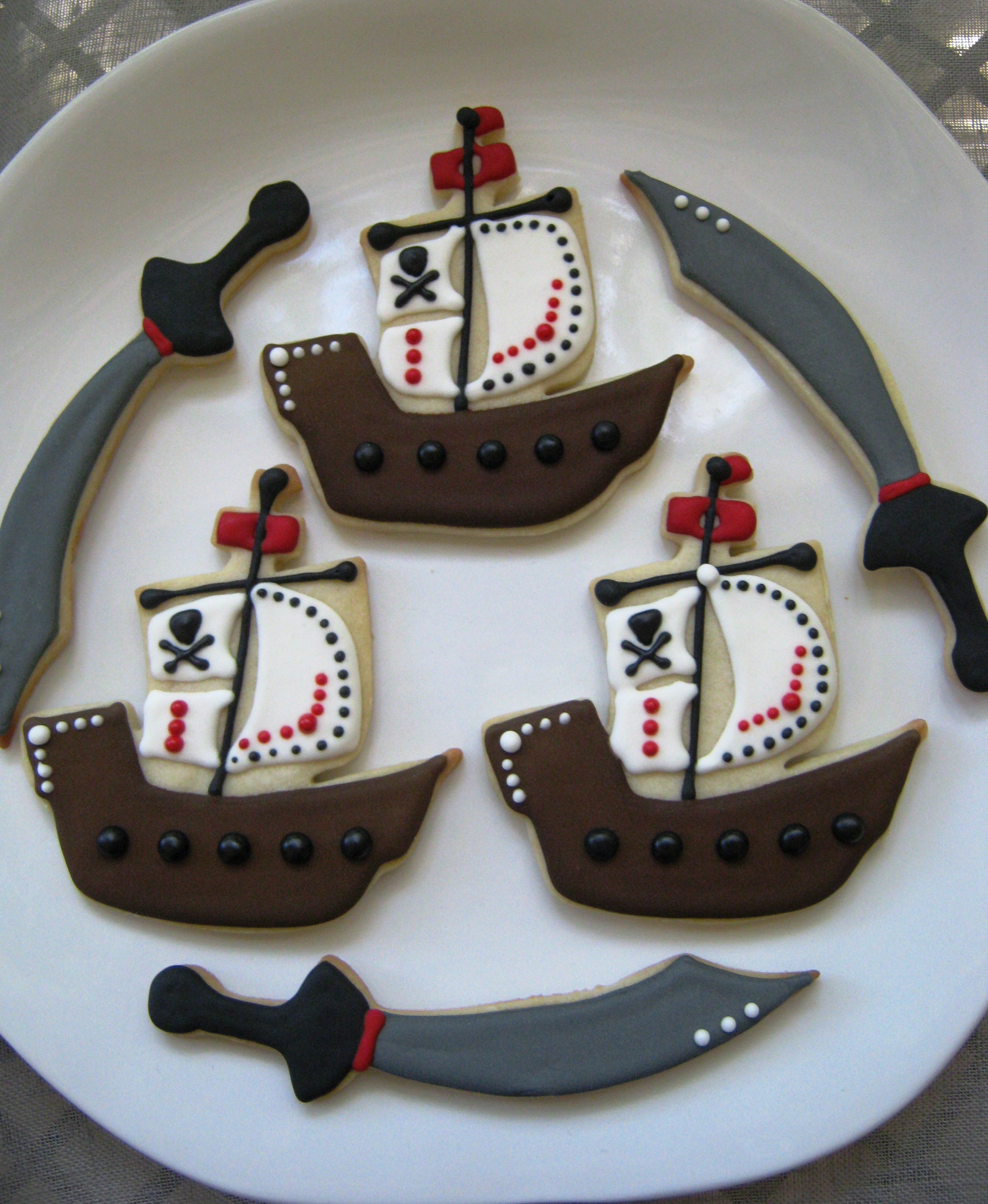 Pirate Ship Cookies by ajc patisserie
