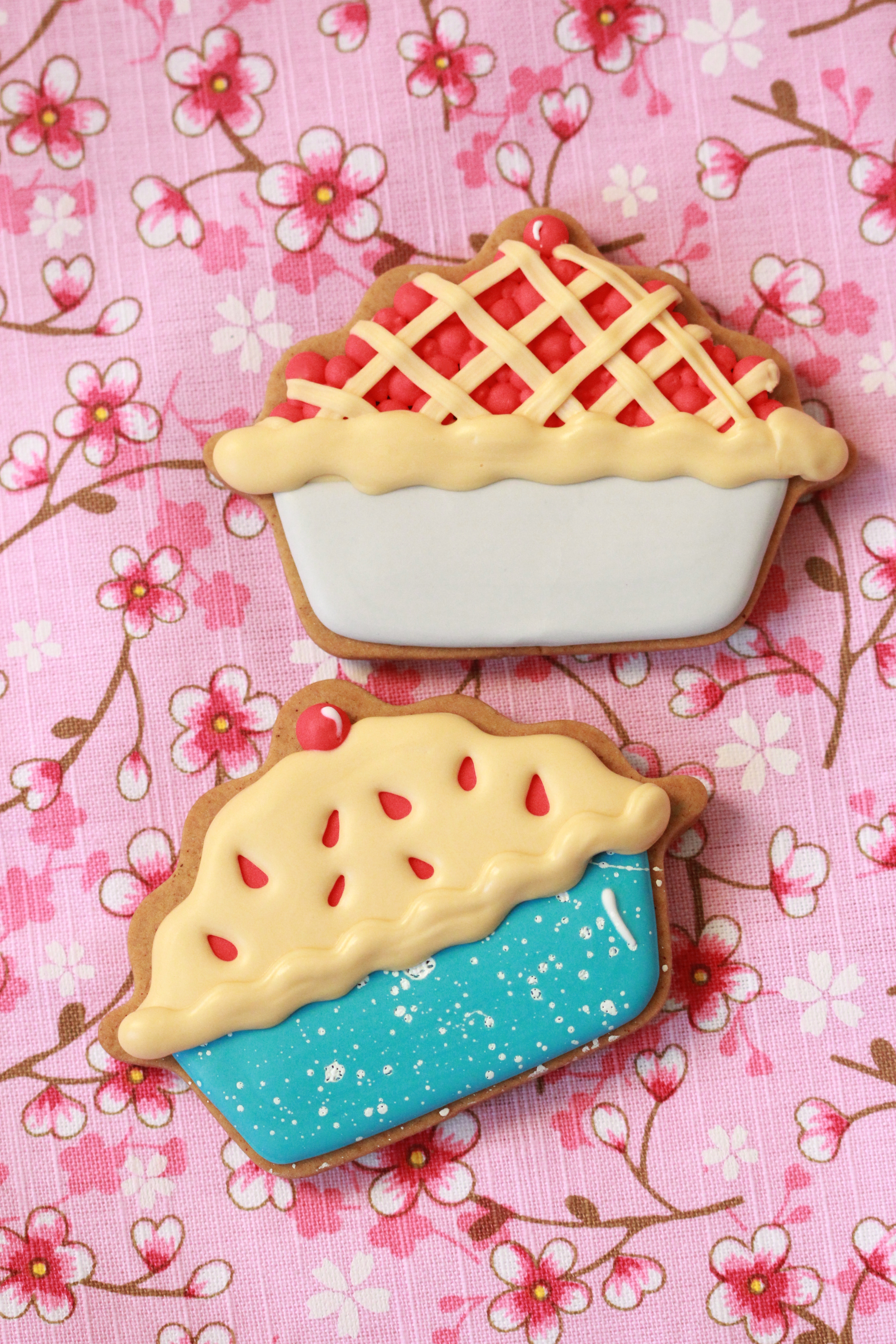 Decorated Cherry Pie Cookies