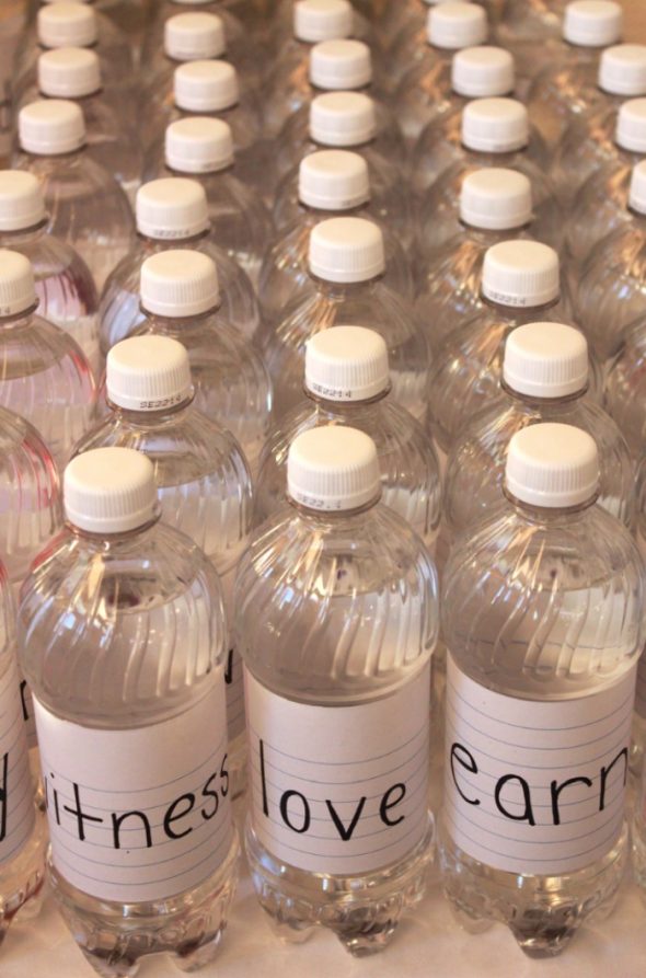 school themed water bottles | Sweetopia