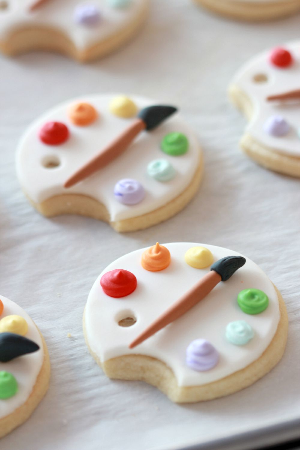 How to Cover Cookies with Fondant & Art Palette Cookie Tutorial | Sweetopia