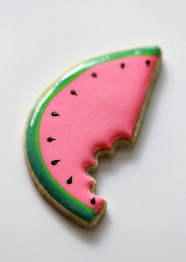 watermelon decorated cookie | Sweetopia