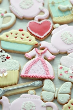 High Tea Party Decorated Cookies
