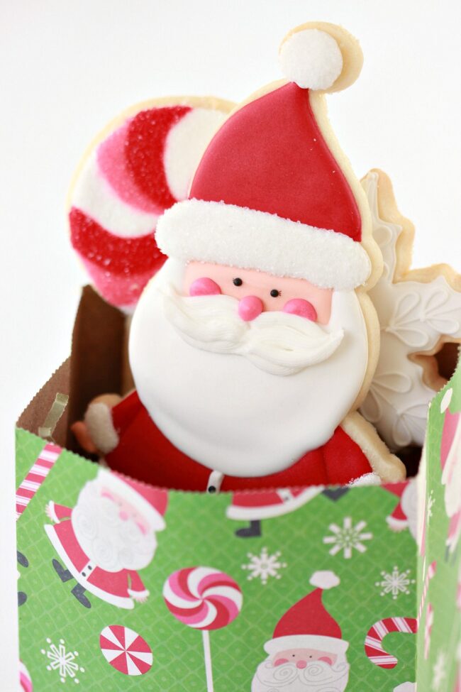 Candy Cane Cut Out Sugar Cookies