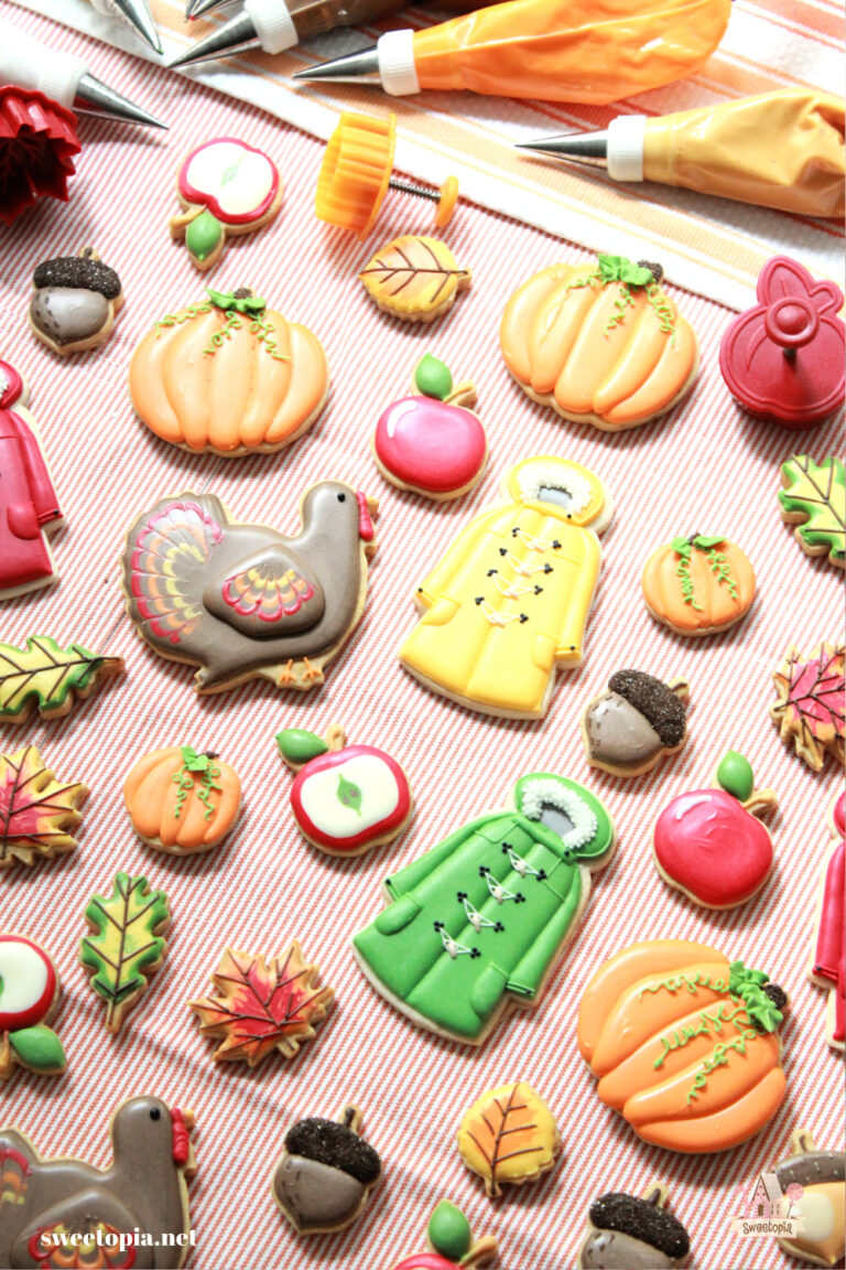 How to Decorate Turkey Cookies with Royal Icing