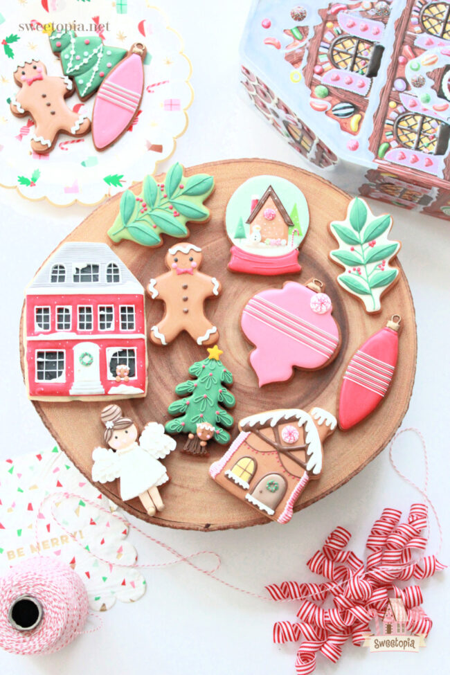 Royal Icing Decorated Christmas Cookies
