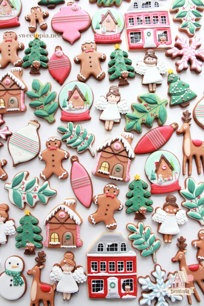 Royal Icing Decorated Christmas Cookies