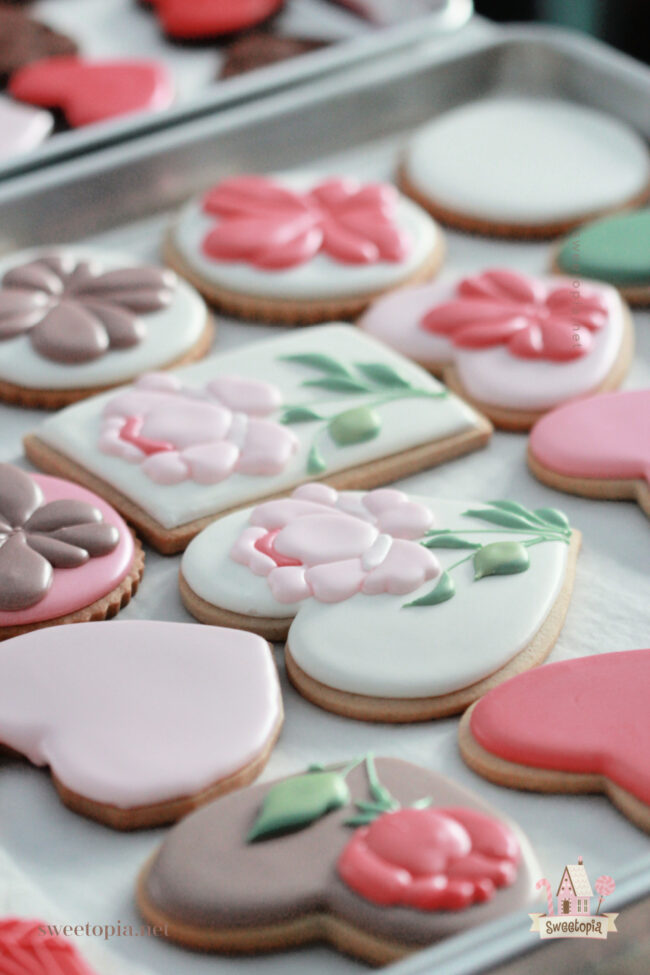 flower-cookies-valentines-sweetopia | Sweetopia